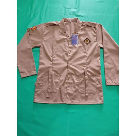 Jual Baju Pramuka Panjang Sd Cewe Tali Bahan Katun Shopee Indonesia