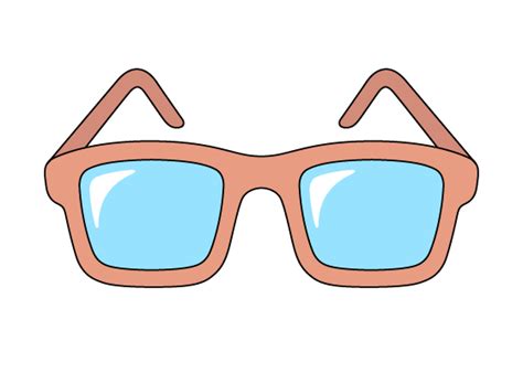 How To Draw Glasses Step By Step Easylinedrawing