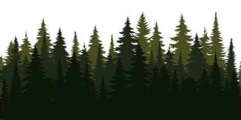 Pine Forest Vector Art Icons And Graphics For Free Download
