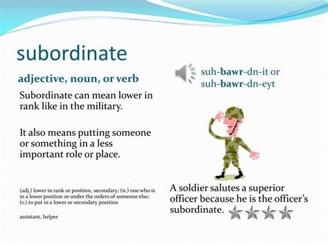 Subordinate Meaning