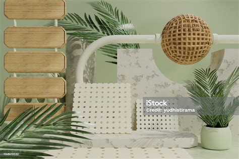 3d 배경 자연 장식과 색상이 있는 연단 받침대 전시 스튜디오의 무대 진열장 0명에 대한 스톡 사진 및 기타 이미지 0명 3차원 형태 강단 Istock