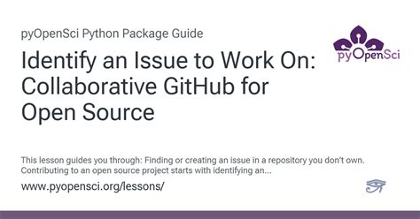 identify an issue to work on collaborative github for open source