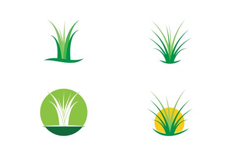 Grass Logo Vector Template Graphic By Redgraphic · Creative Fabrica
