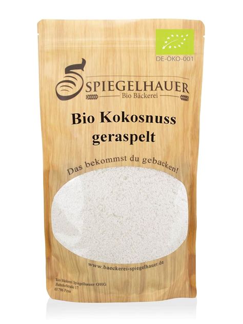 Bäckerei Spiegelhauer Bio Kokosraspeln 1 Kg Kokosraspel Kokosflocken Roh Kokosnuss Geraspelt