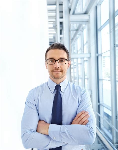 Premium Photo Portrait Leader And Businessman In Office Building