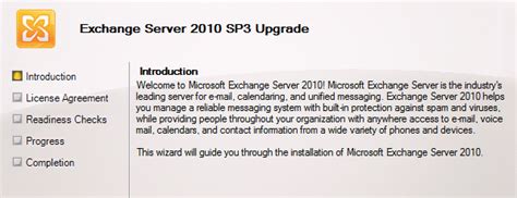 Installing Exchange Server Service Pack