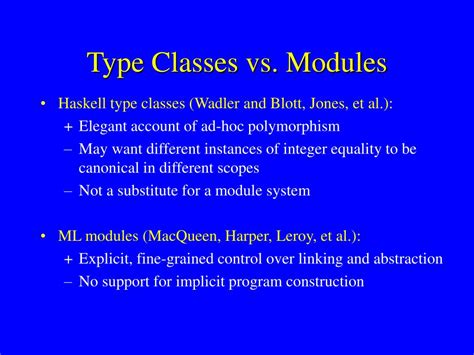Ppt Modular Type Classes Powerpoint Presentation Free Download Id