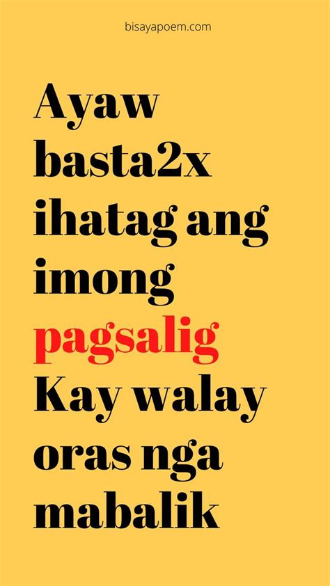 34 Bisaya Cebuano Quotes Sayings Proverbs Their Meanings 59 Off