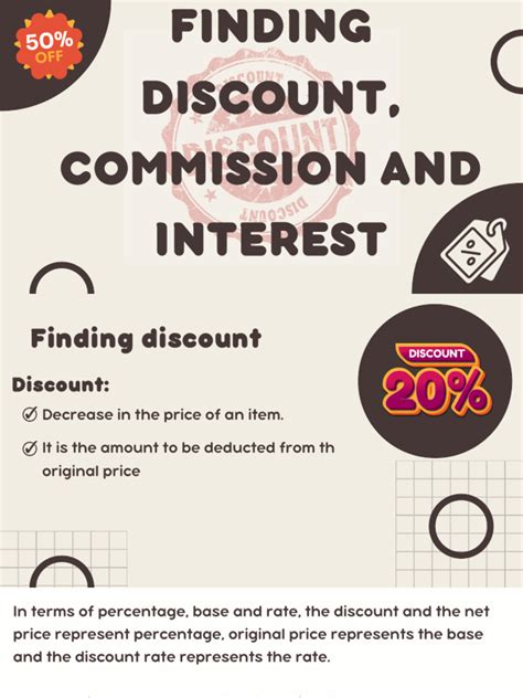 Finding Discount Commission And Interest Download Free Pdf Interest Prices