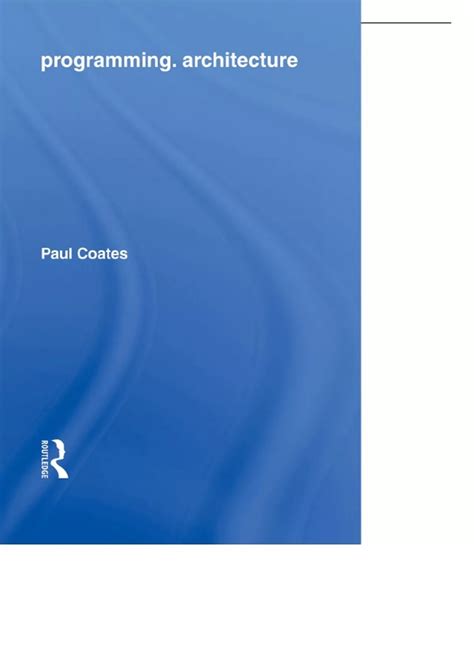 Programming Architecture Programming Stuvia Us