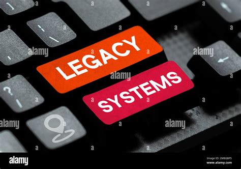 Inspiration Showing Sign Legacy Systems Concept Meaning Old Method Technology Computer System