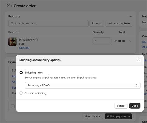 How To Include The Shipping Rate When Creating An Order Graphql Admin