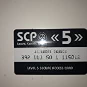 Amazon Com HOKUSHIN SCP Foundation Secure Access Card Level Beauty Personal Care
