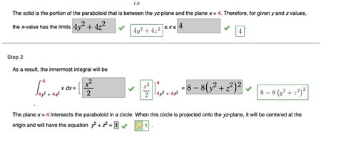 Solved Evaluate The Triple Integral Xdv Where Eis Bounded