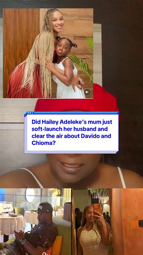 Hailey Adelekes Mum Soft Launches Husband And Addresses Davido Tiktok