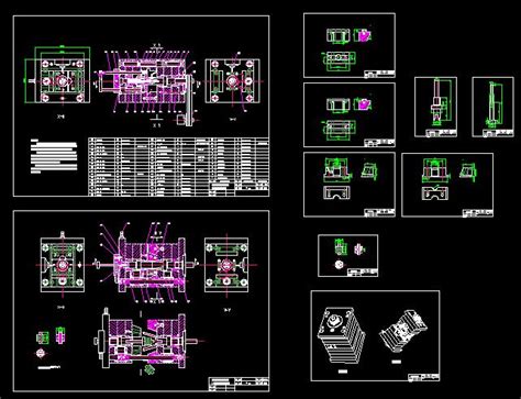 软管接头注射模具设计10张CAD图纸和文档 AutoCAD 2004 模型图纸下载 懒石网