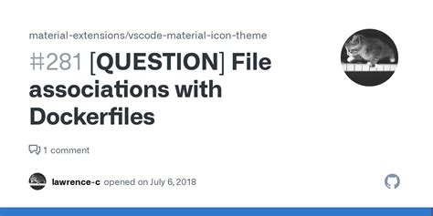 [question] File Associations With Dockerfiles · Issue 281 · Material Extensions Vscode Material