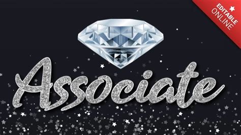 Associate Glitter Diamond Text Effect Generator Associate Glitter Diamond Text Effect Generator