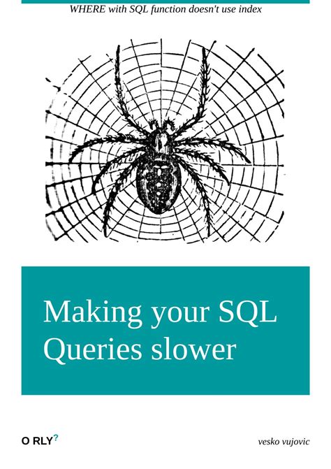 🚨 are you unknowingly making your sql queries 290x slower look at this… vesko vujovic
