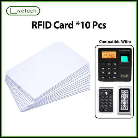 LiveTech RFID Card X10 Only For Fingerprint Keypad RFID Access Control System Support Proximity