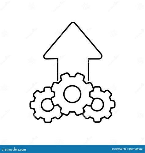 Operations Icon Vector Workflow Illustration Sign Work Flow Symbol Automate Logo Stock Vector