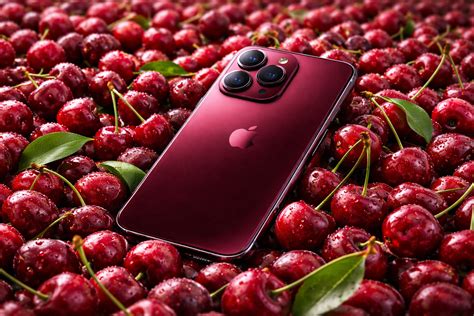 Cherry Iphone Takes Shape With The Dark Cherry Tone On The Iphone 18