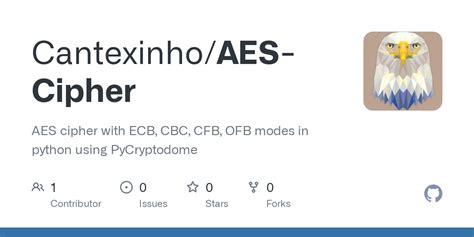 Github Cantexinho Aes Cipher Aes Cipher With Ecb Cbc Cfb Ofb