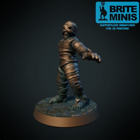 Brite Minis Mummy Multipart 3d Printable Miniatures For Tabletop