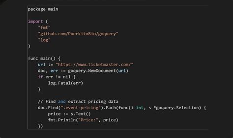 Extract Ticketmaster Pricing Data With Golang Easy Steps