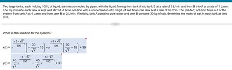 Two Large ﻿tanks Each Holding 100 ﻿l Of ﻿liquid