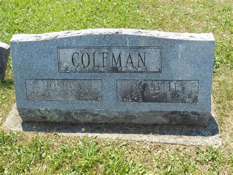 Isabelle Charlotte Barden Coleman 1849 1934 Memorial Find A Grave