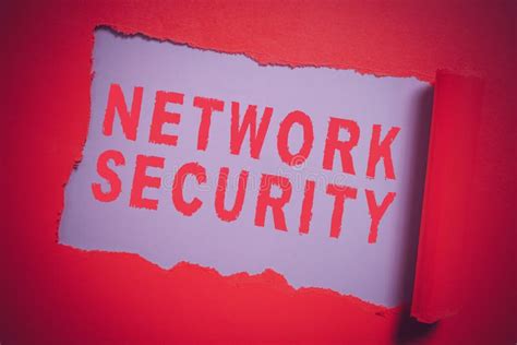 Handwriting Text Network Security Internet Concept Practice Of