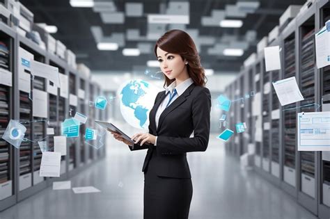 Premium Ai Image Efficient File Handling Robust Document Database For Seamless Corporate