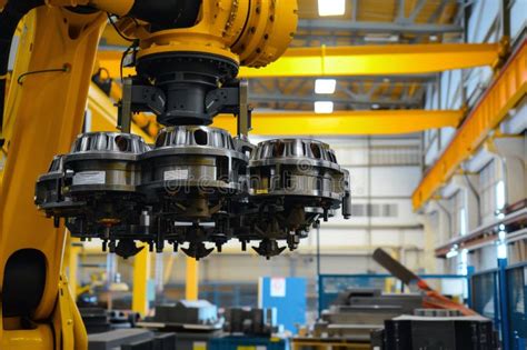 Palletizing Robot With Finished Pallet Ready For Shipment Stock Illustration Illustration Of