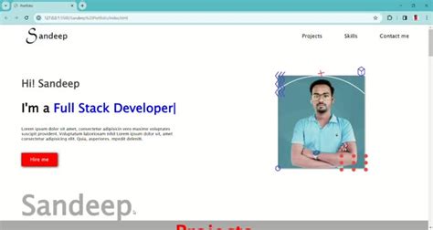 sandeep ravidas on linkedin webdevelopment portfoliowebsite html