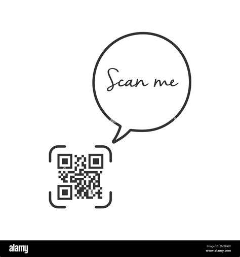 QR Code For Smartphone Inscription Scan Me With Smartphone Icon Qr Code For Payment Stock