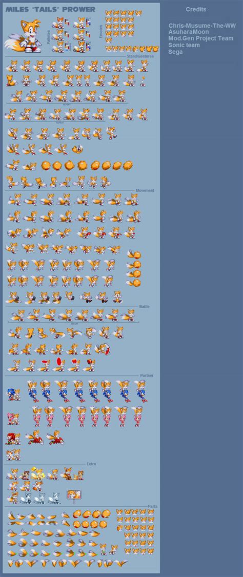 Modern Tails Sprites