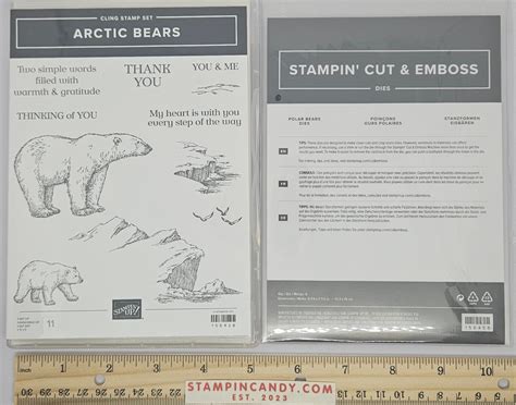 Stampin Up Arctic Bears With Polar Bear Dies
