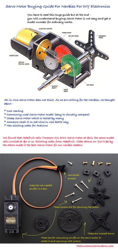 Servo Motor Buying Guide For Newbies For DIY Electronics