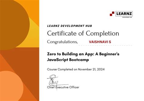 Vaishnavi S On Linkedin Certified In Javascript📚 Learnzdevelopmenthubjavascript
