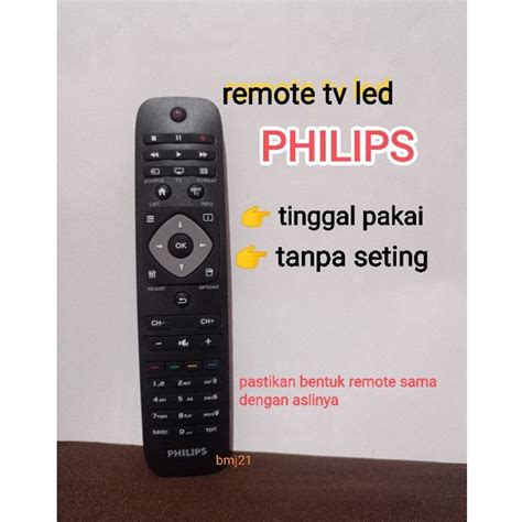 Jual Reay Remte Tv Le Philips Smart Igital 9ek Shopee Indonesia