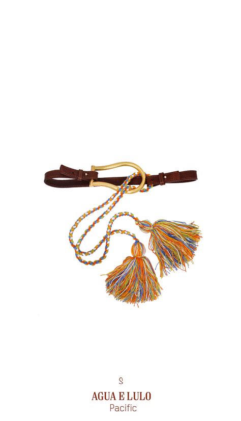 Small Mur Mur Wayúu Belt Caramel Sky Agua E Lulo