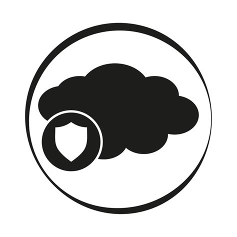 Premium Vector Cloud Protection Icon Cloud Computing Symbol Vector Illustration Eps 10 Stock Image