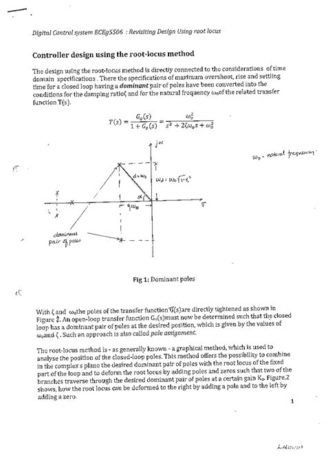 Root Locus Design Introduction To Control Engineering Studocu