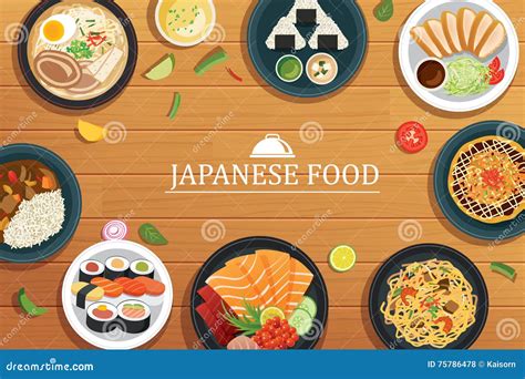 Japanese Food Background Stock Illustrations 47 608 Japanese Food