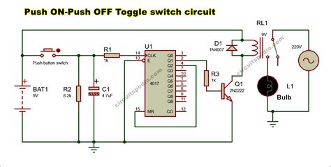 Latching Switch Circuit Diagram