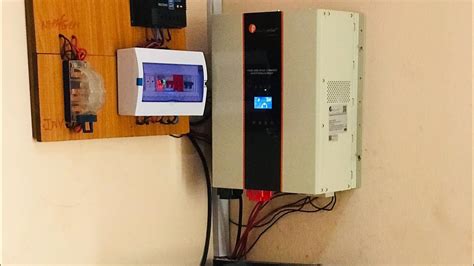 Installation Of A Felicity Inverter 5kva 48vdc With 4 Tall Tabular