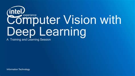 Deep Learning Training At Intel Pptx Artificial Intelligence