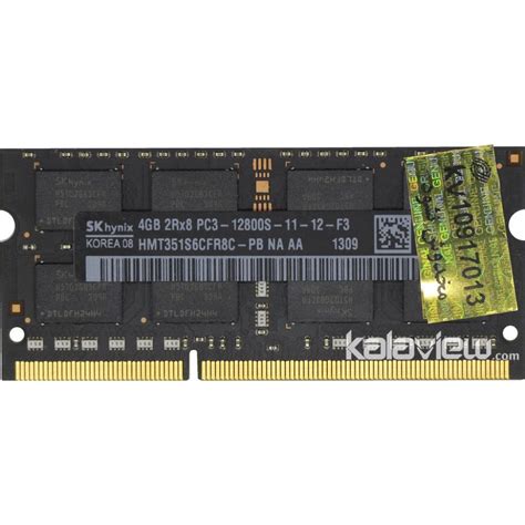 رم لپ تاپ اس کی هاینیکس 4gb مدل Ddr3 باس 1600mhz12800 کره