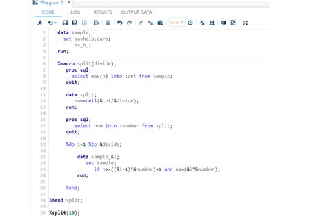 Anything And Everything About Data Science Sas Example Split Dataset Into N Equally Sized